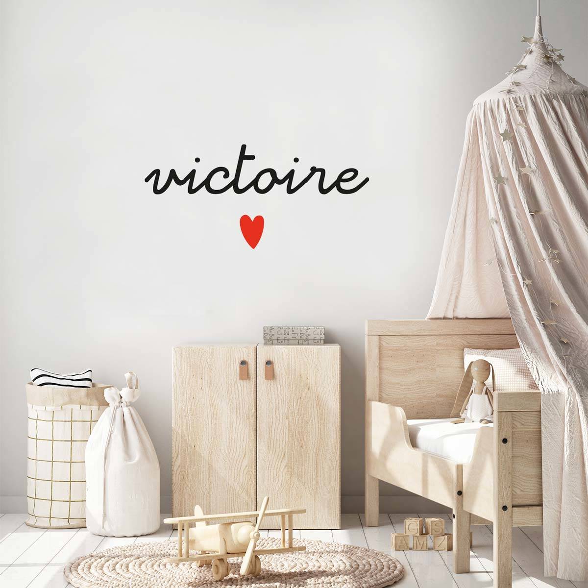 Sticker Prénom Enfant - Décoration Personnalisée | Babywall